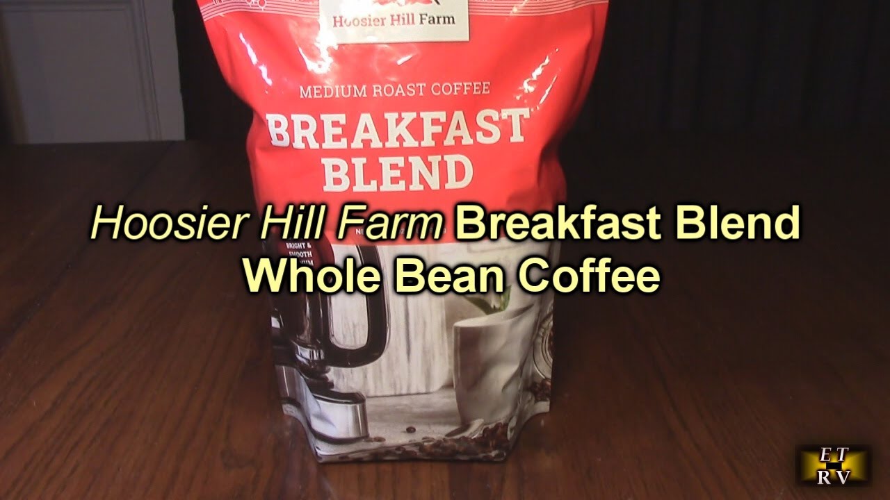 Hoosier Hill Farm Breakfast Blend Whole Bean Coffee, Medium Roast, 32 ...