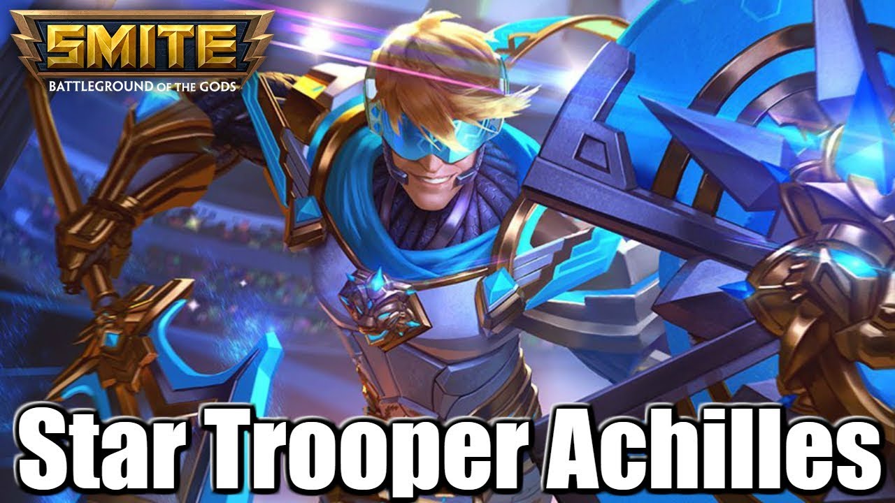 SMITE: New Achilles Skin - Star Trooper Achilles - Abilities, Voice ...