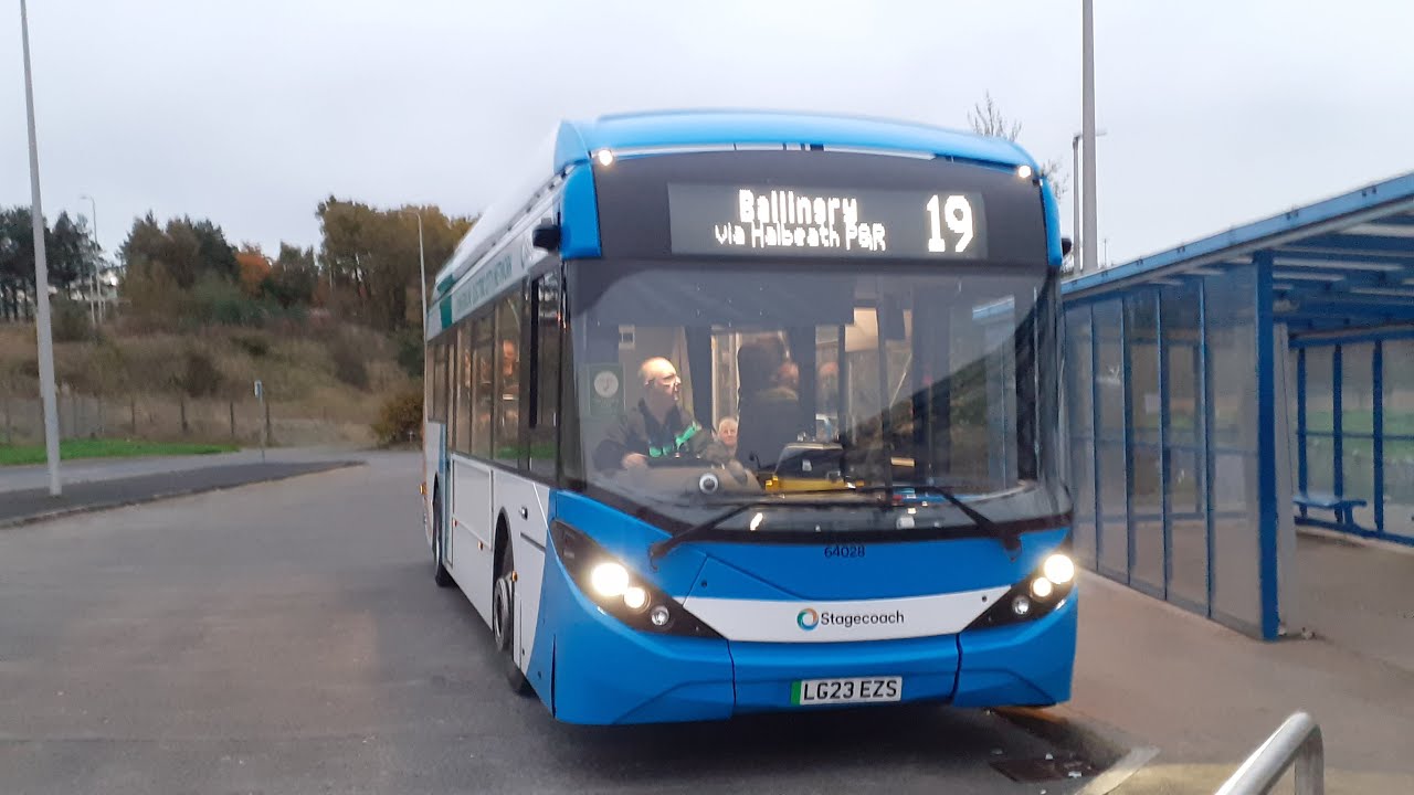 19: Stagecoach Fife ADL-BYD Enviro 200 EV 64028 (LG23 EZS) - YouTube