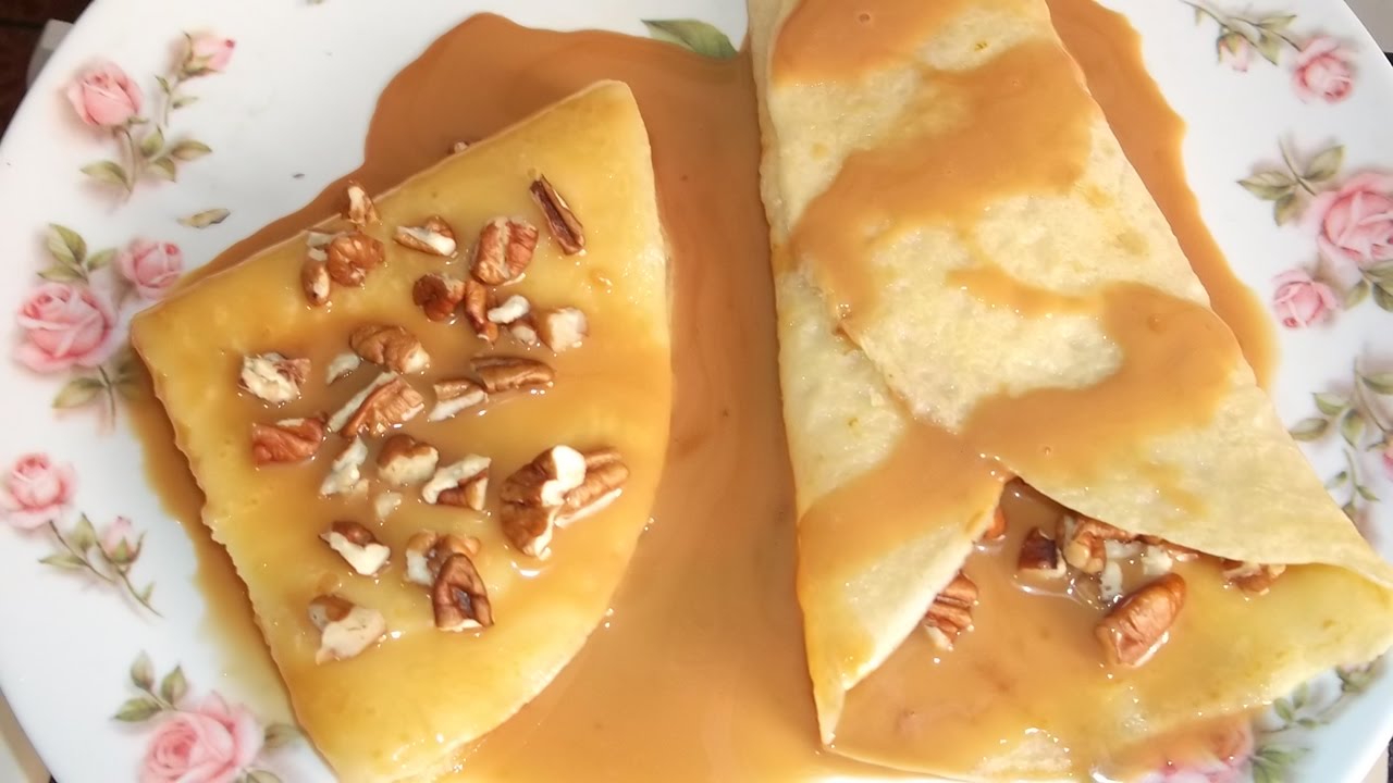 Como hacer Crepas de cajeta ¡Mmmm! - YouTube
