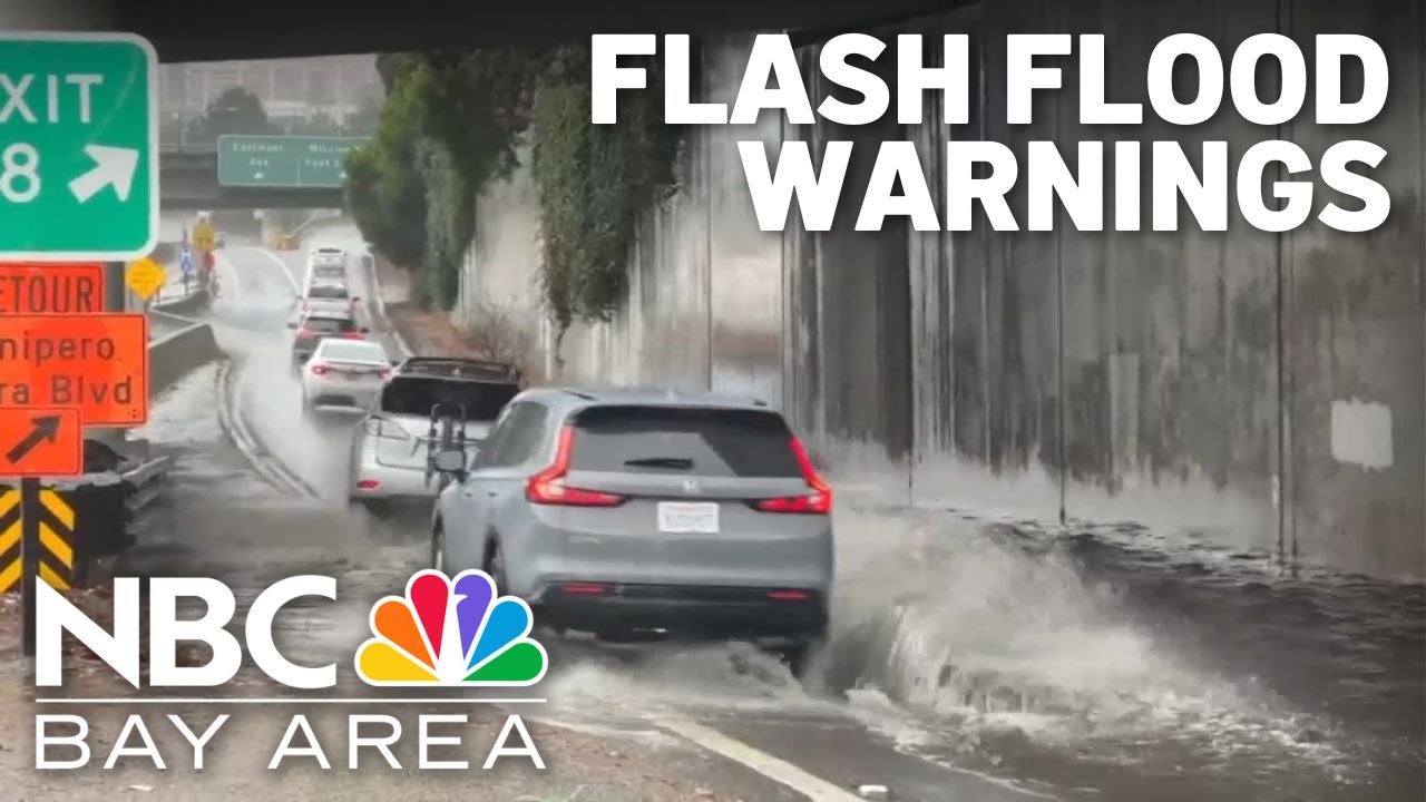 Heavy rain triggers flash flood warning in San Francisco - YouTube