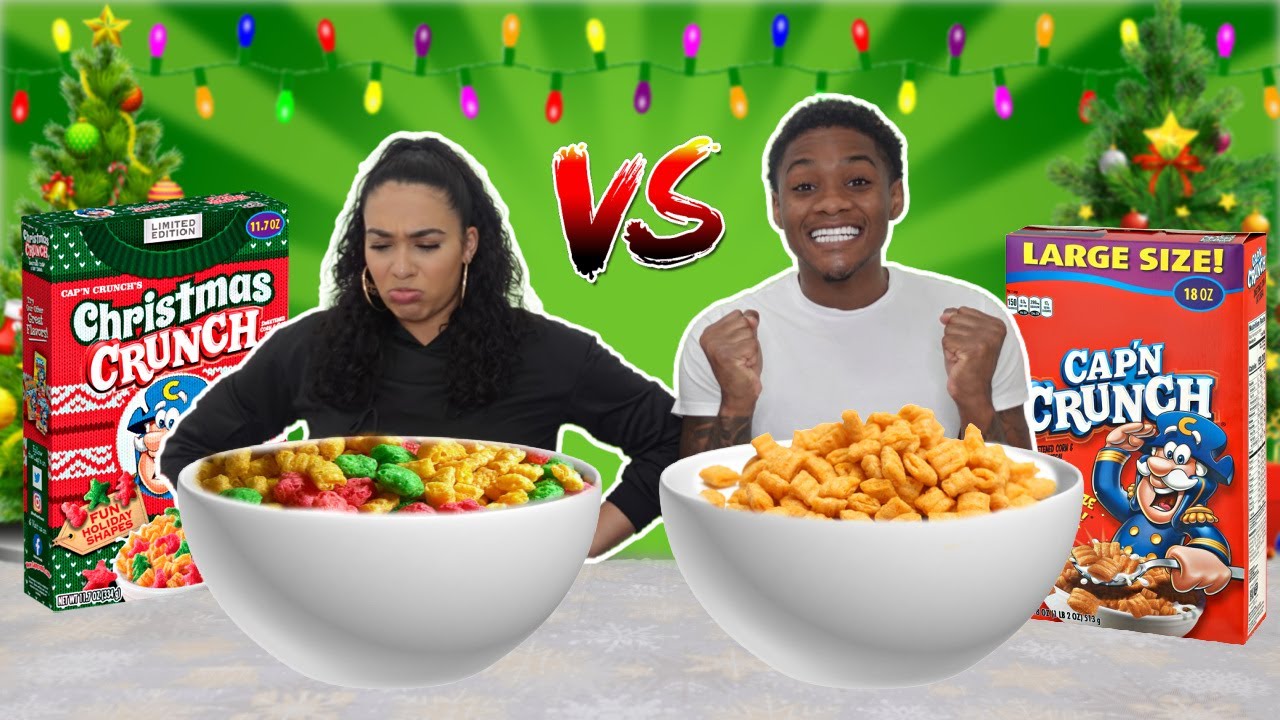 CEREAL VS CHRISTMAS CEREAL CHALLENGE - YouTube