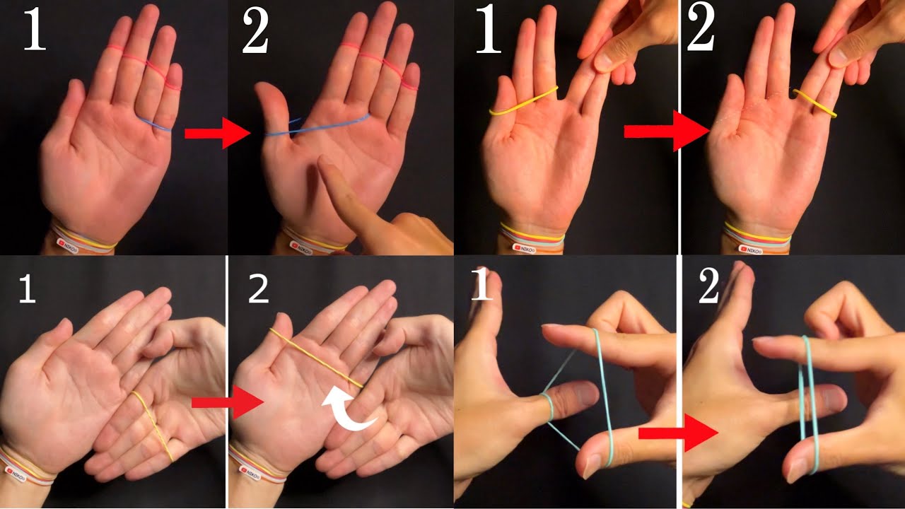【Tutorial】Top 5 Rubber band magic trick Blow your mind - YouTube