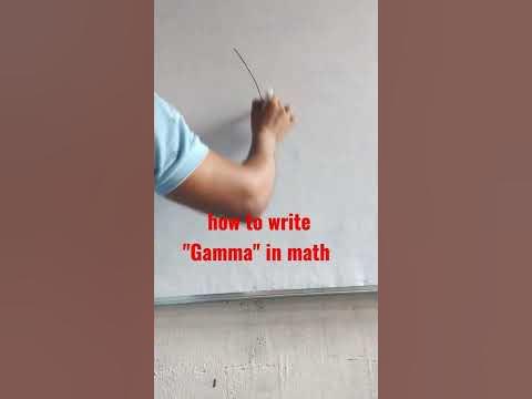 how to write "Gamma"in math #shorts #mathematics #challenge #maths # ...