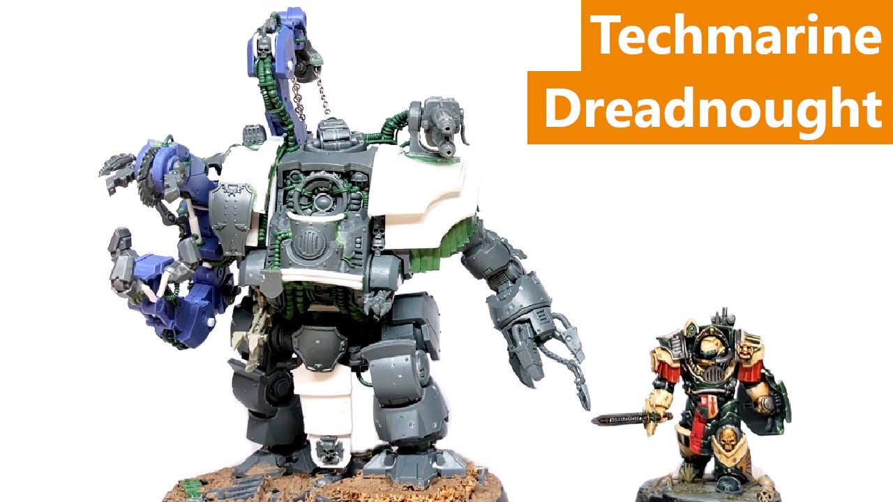 Techmarine dreadnought! - Building captain Dreadclaw McMonoeye - YouTube