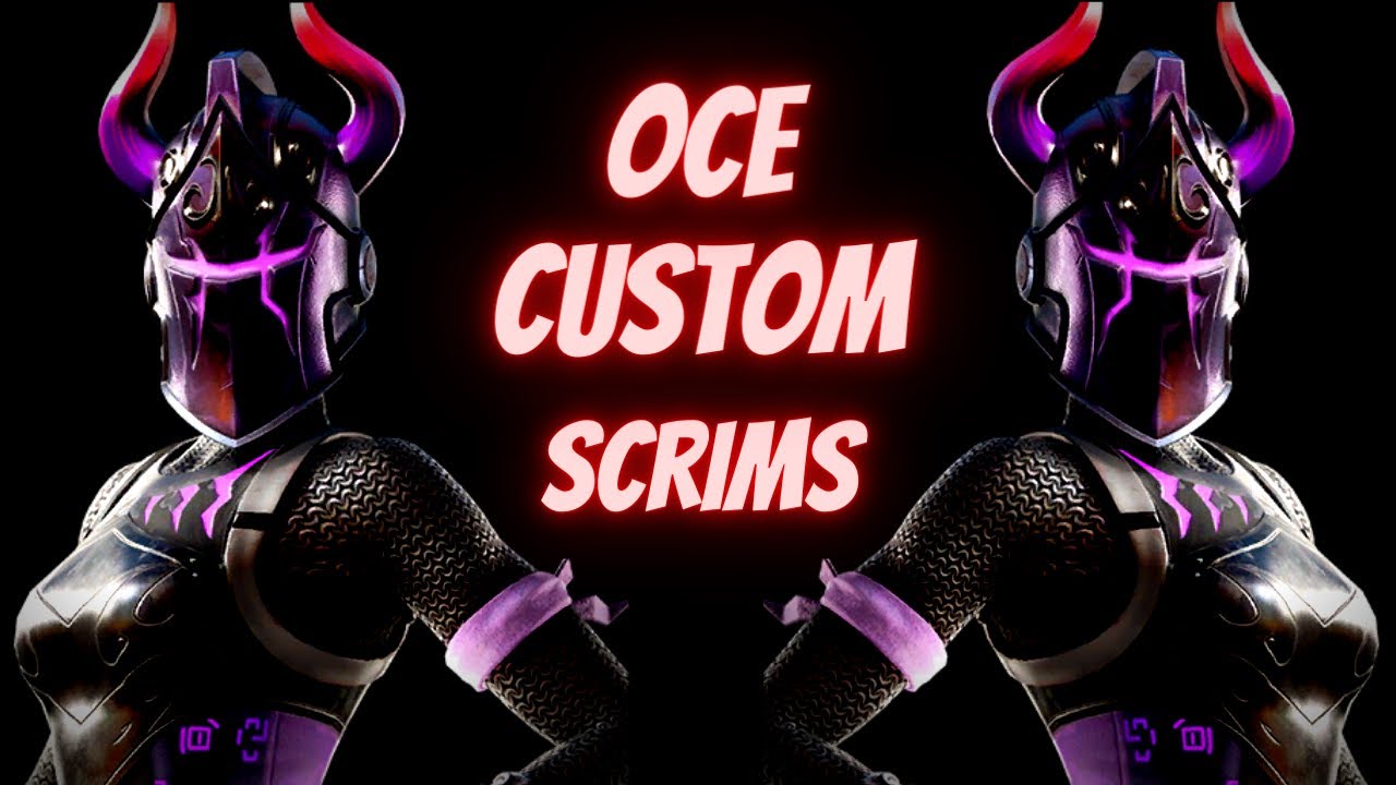 Fortnite Oce Custom Scrims live - YouTube