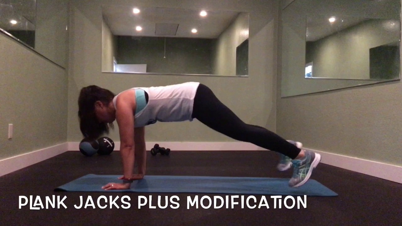 How to Do Plank Jacks plus Modifications - Body By Kristi - YouTube