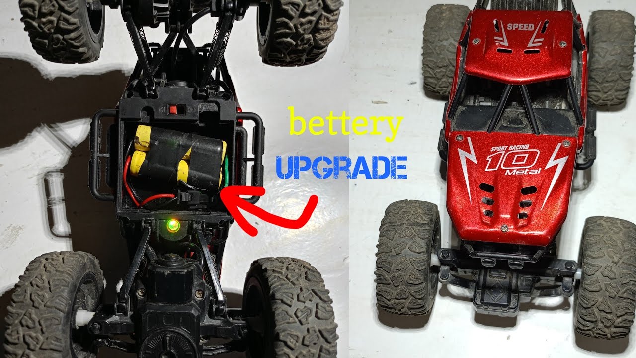 Rc rock crawler battery upgrade | rc off-roading car - YouTube