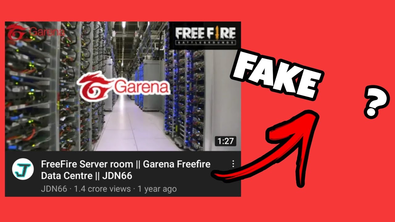 Free Fire Server Room - Is this a fake video? [SCAM 2.0] - YouTube