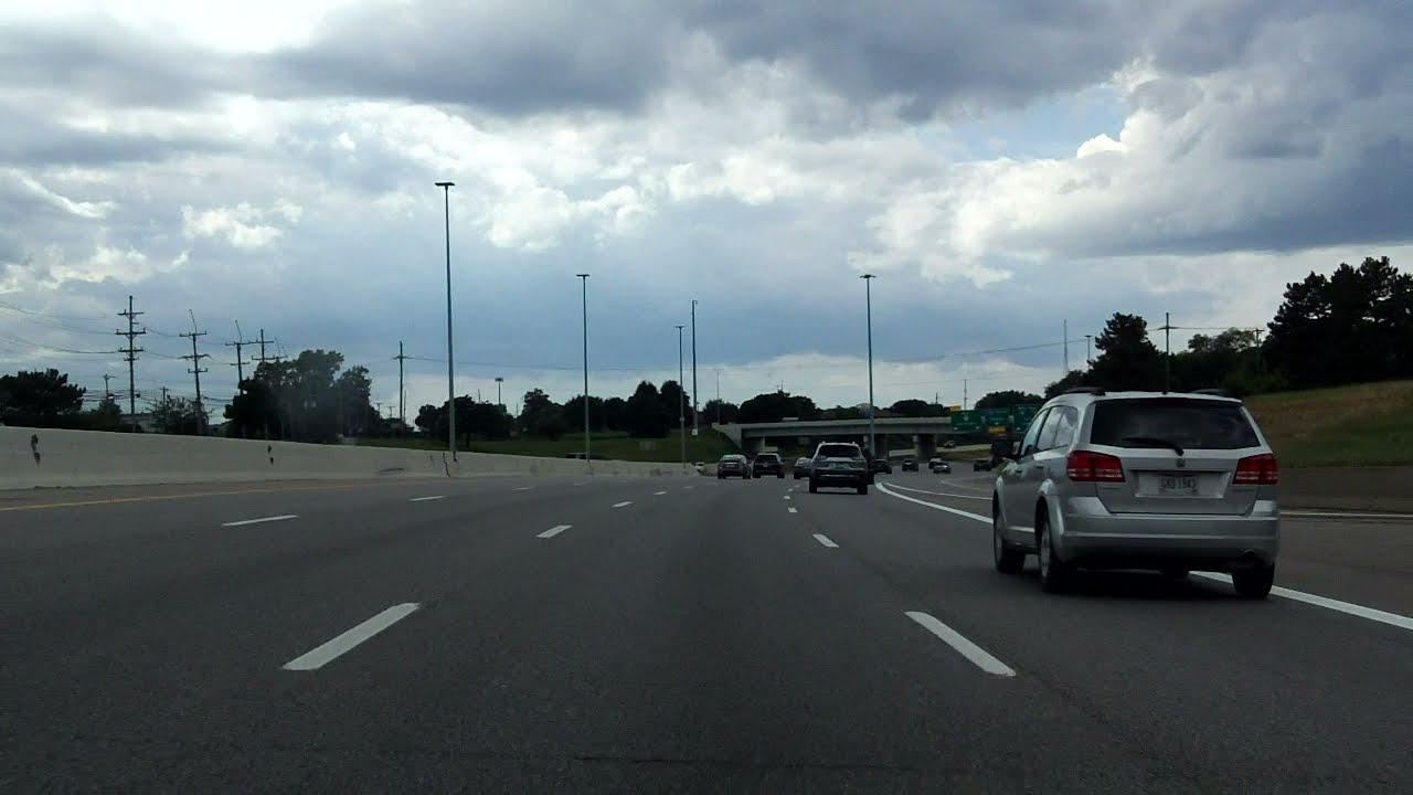 Jeffries Freeway (Interstate 96 Exits 180 to 170) westbound - YouTube