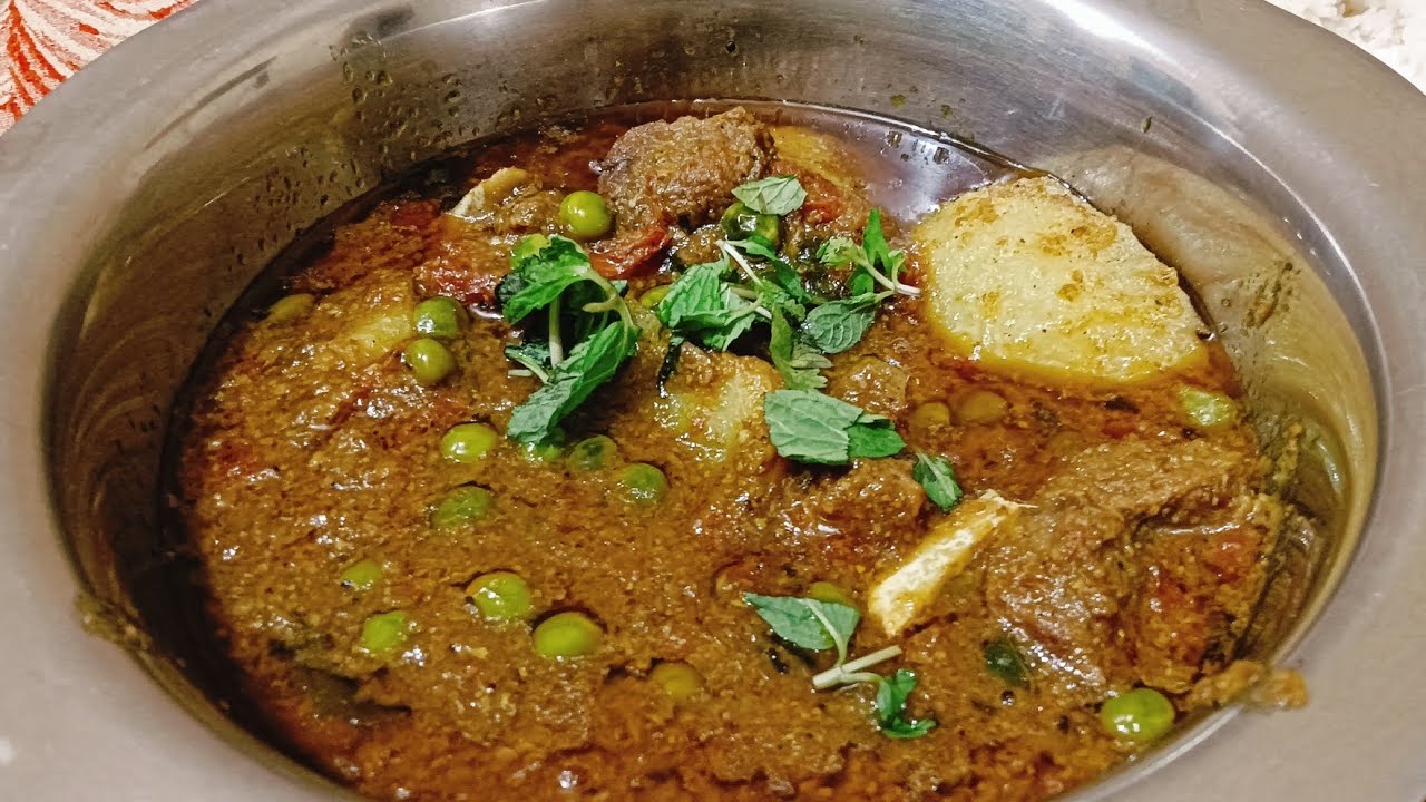 Mutter Gosh recipe | mutter mutton gosh | ashu ka kitchen - YouTube