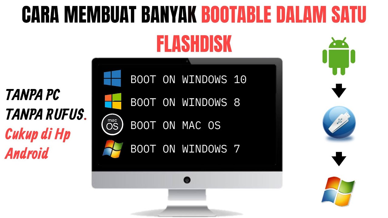 Terbaru🔥Cara Membuat Dua Bootable Windows dalam satu Flashdisk| Tanpa ...
