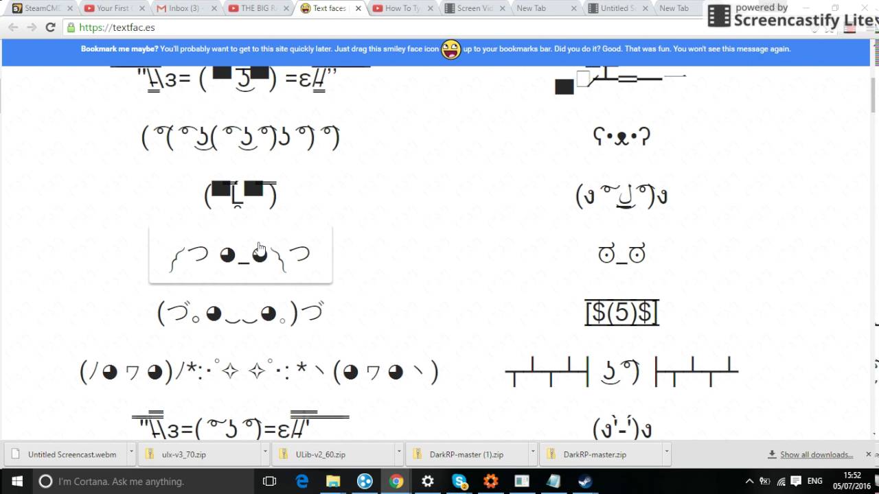how to type stuff like ( ̿Ĺ̯ ̿ ̿) - YouTube