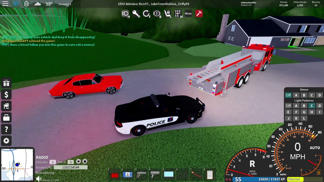 Ultimate Driving Quint 1 Arriving On Scene of A House Fire | Roblox ...