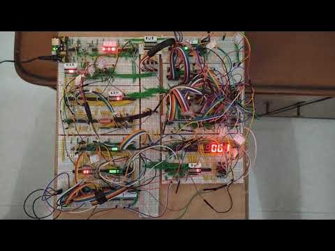 8 Bit CPU running through Fibonacci series - YouTube