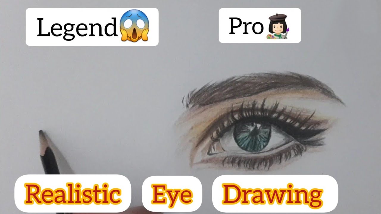 How to Draw an Eye Like a Pro👁😱#art #drawing #painting - YouTube