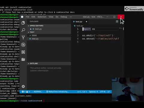 👽python click & cookiecutter - faster workflows - YouTube