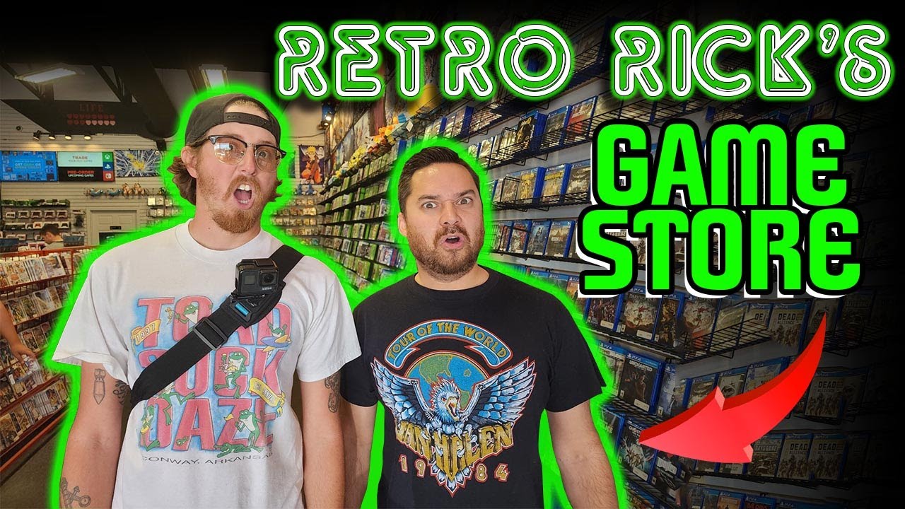 I Visit RETRO RICK'S New GAME STORE - YouTube