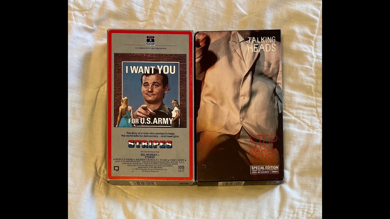 Opening & Closing to Stripes (1987) and Stop Making Sense (1985) VHS ...