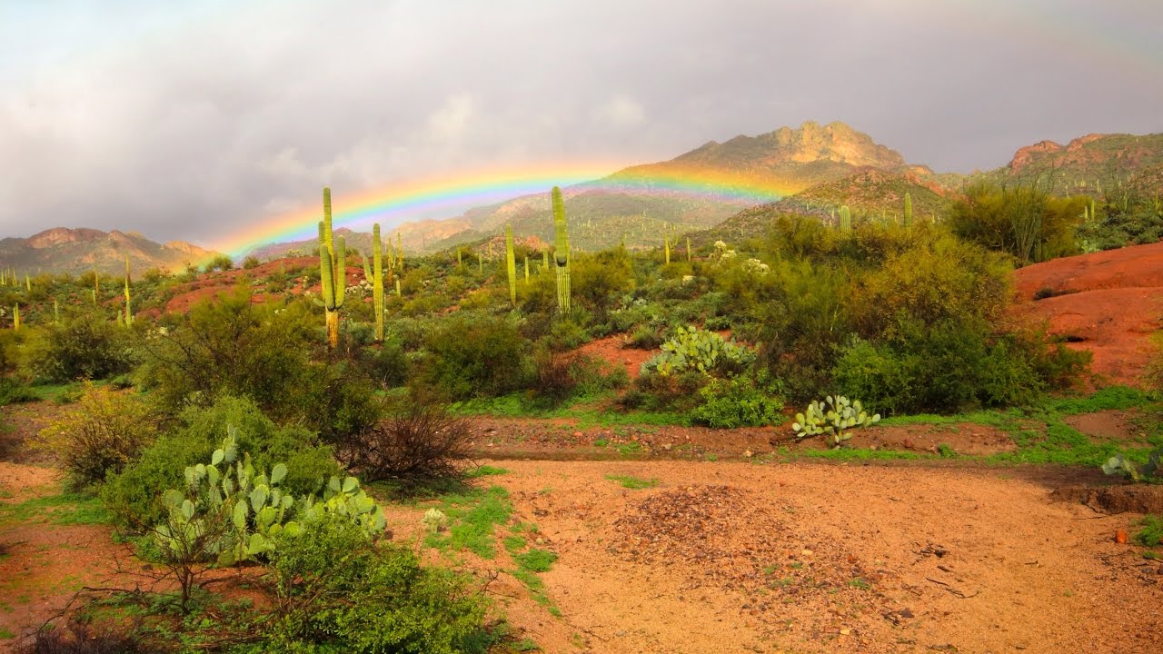 Photographing a Rainbow in the Arizona Desert at The Superstition ...