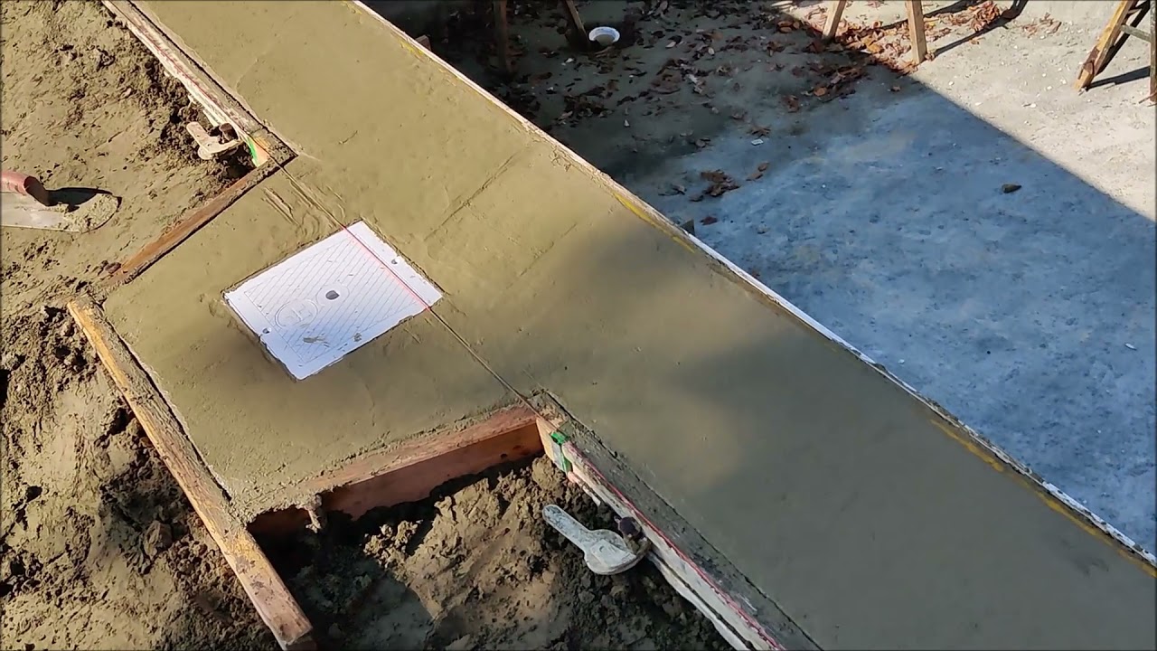 Concrete Gunite Pool Coping Installation | L&J Pools - YouTube