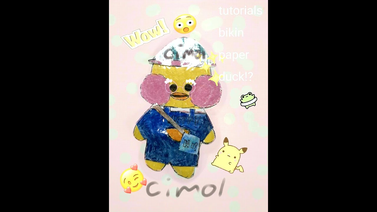 Paper Duck Tutorial,Paper Duck Making,Membuat Paper Duck Lucu Sederhana ...