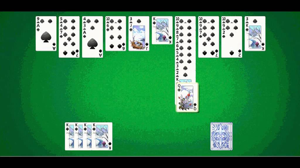 spider solitaire beginner one suit time lapse - YouTube