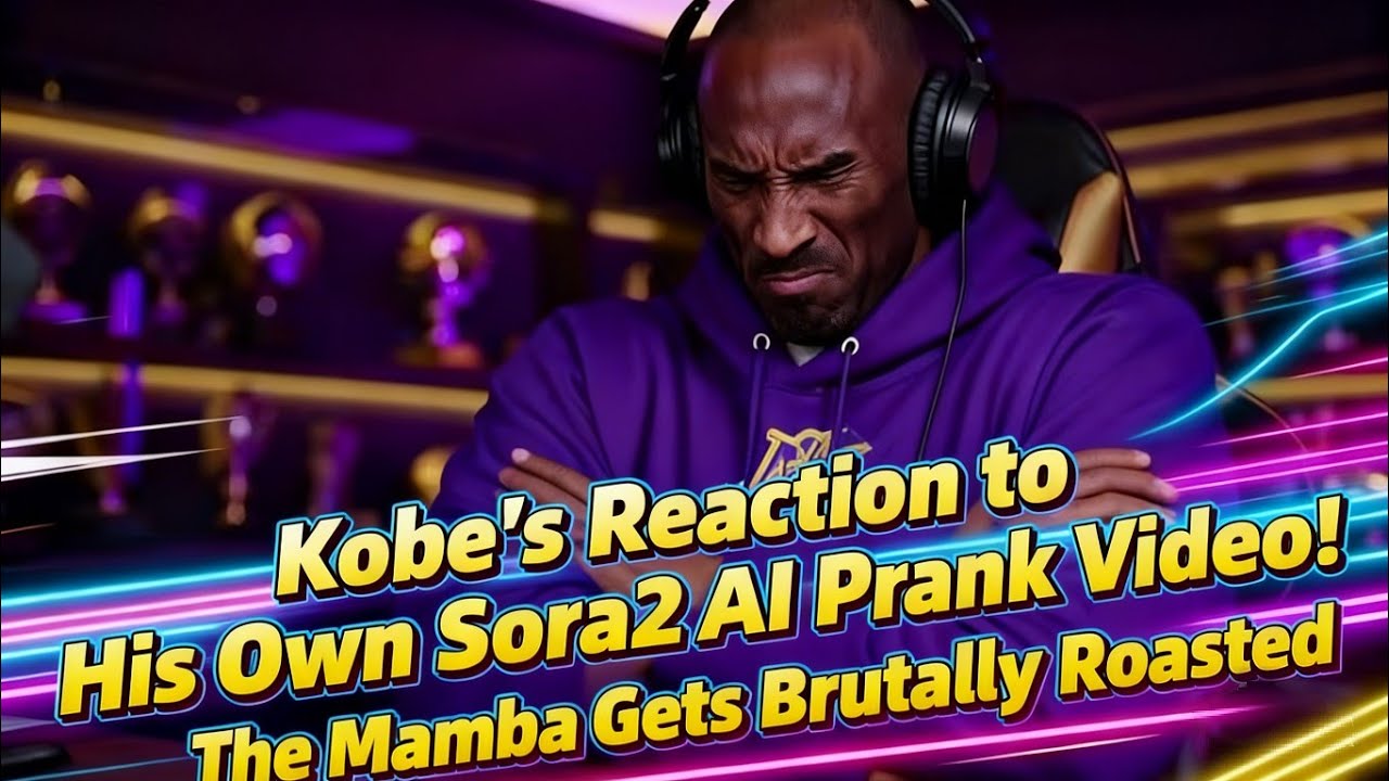 Kobe's Reaction to His Own Sora2 AI Prank Video! The Mamba Gets ...