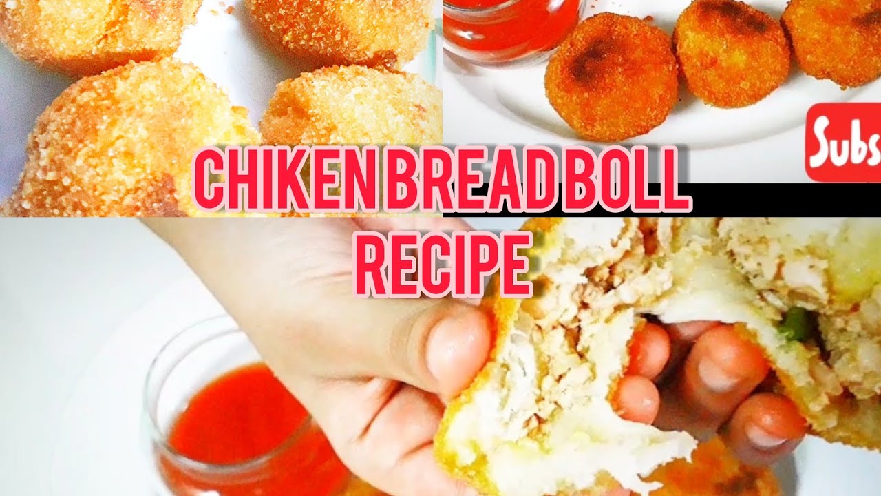 Chicken bread boll ||easy snacks recipe😊||চিকেন ব্রেড বল রেসিপি - YouTube