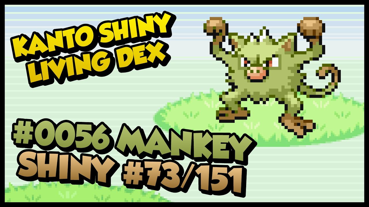 Getting EVERY SHINY POKEMON from Kanto! | Shiny Mankey in LeafGreen ...