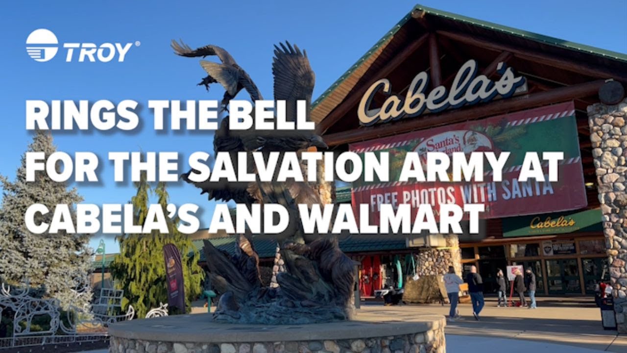 TROY Rings The Bell for The Salvation Army at Cabela's and Walmart ...
