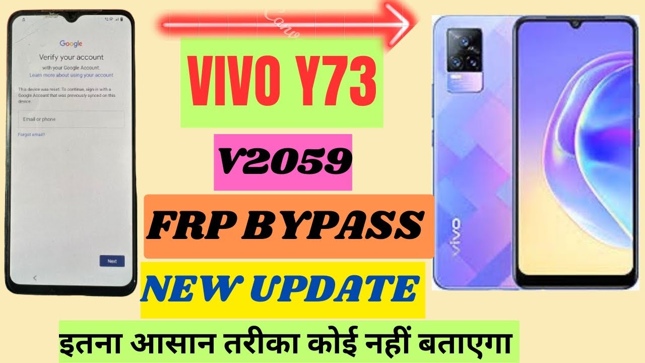 Vivo Y73 / V2059 Frp Bypass Android 12 /13 / 14 || New trick 2025 ...