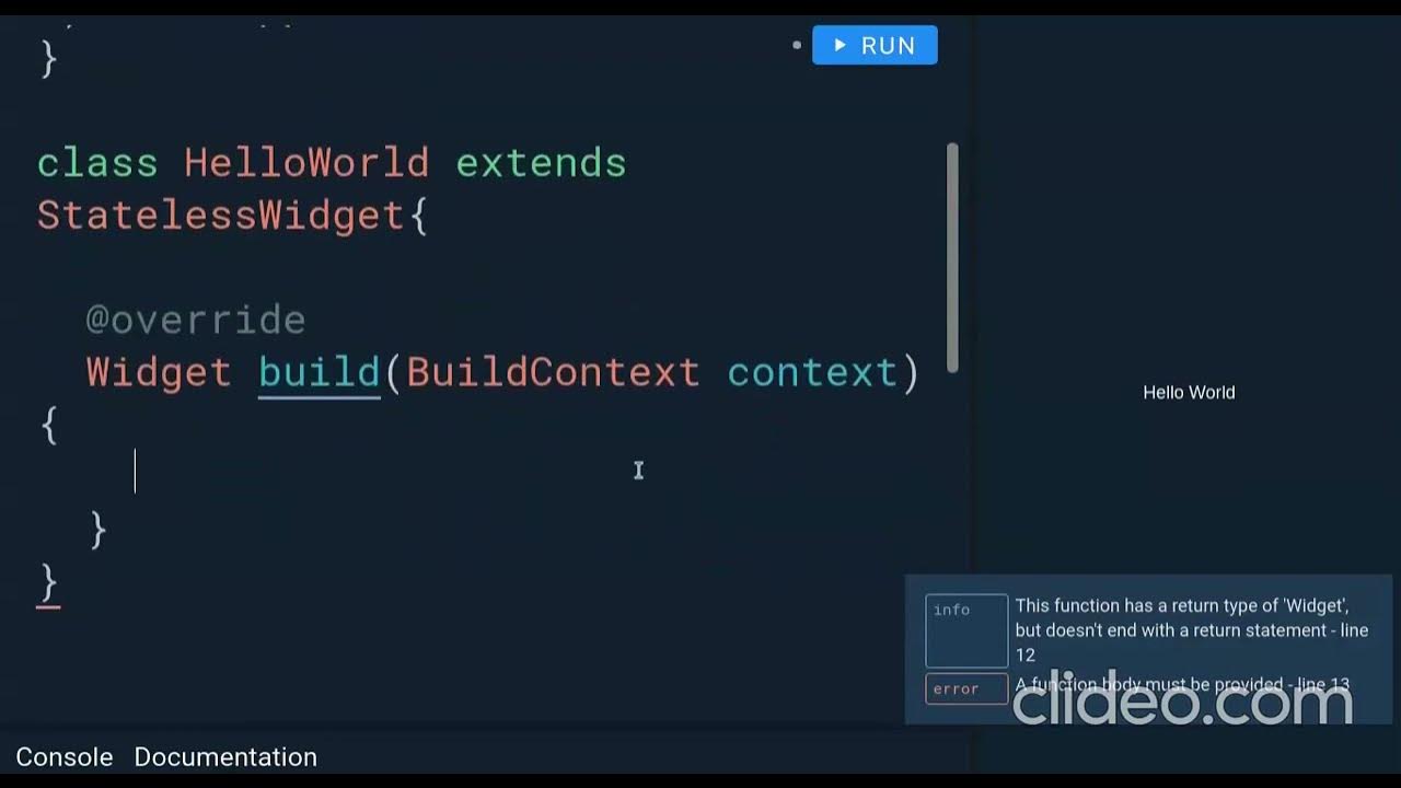 Basics tutorial Flutter, on dartpad - YouTube