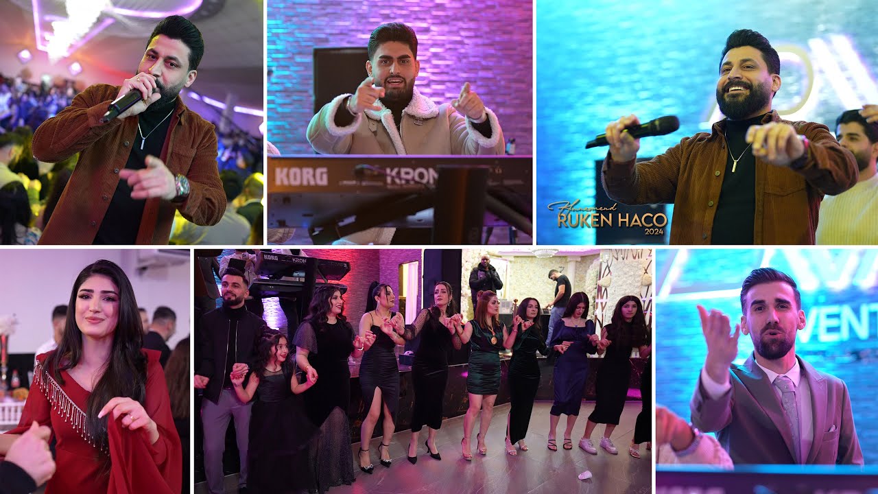 حفلة راس السنة 2024 في المانيا بوخوم روكن حاجو - Ruken Haco - CIWAN GROUP 4K - YouTube