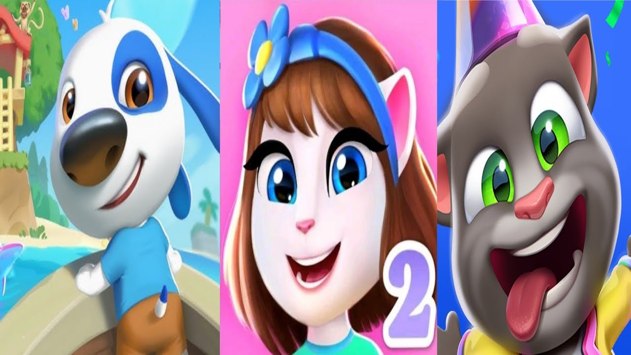 My Talking Tom 2 Vs tom 2 cat - funny gameplay walkthrough - YouTube