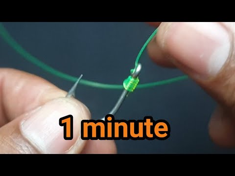 How to tie A fishhook - YouTube