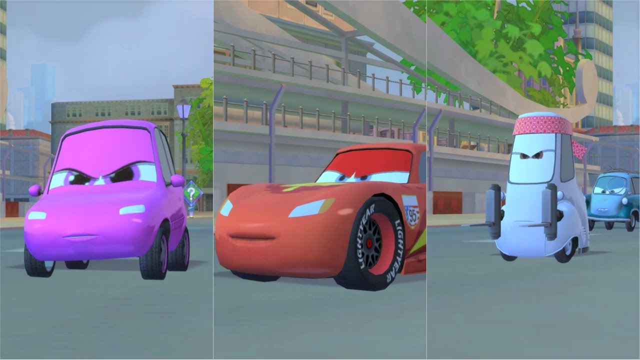 Cars 2 Battle Race with Lightning McQueen, Chuki, Daisu Tsashimi in ...