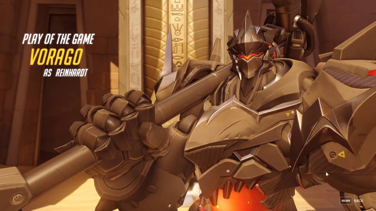 Overwatch Play of the Game - Reinhardt Blackhardt - Yay - YouTube