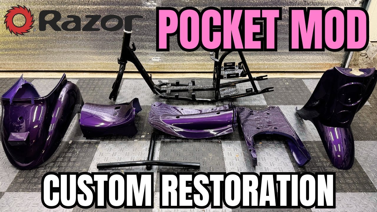 Stunning Razor Pocket Mod Custom Restoration - YouTube
