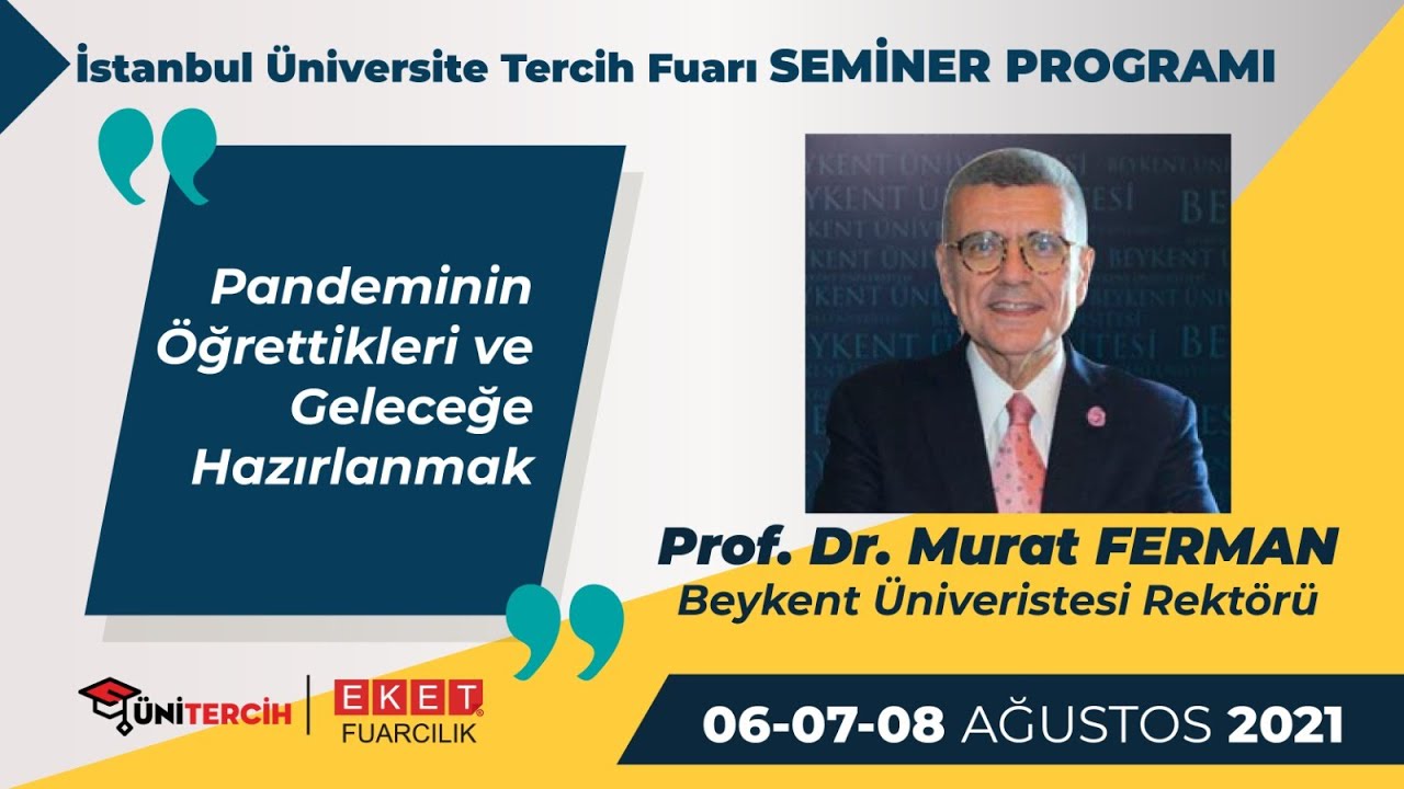 Pandeminin Öğrettikleri ve Geleceğe Hazırlanmak | Prof. Dr. Murat ...