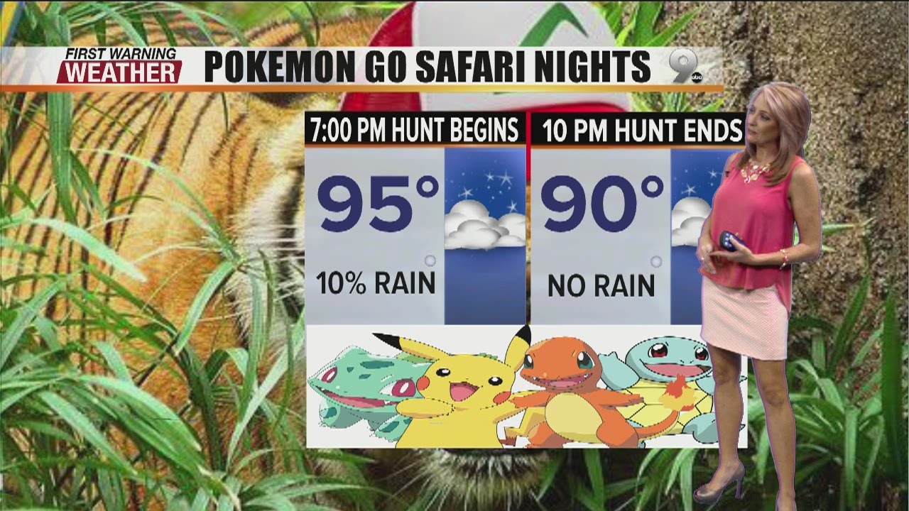 FORECAST: Warm weather for Pokemon Go catching! - YouTube
