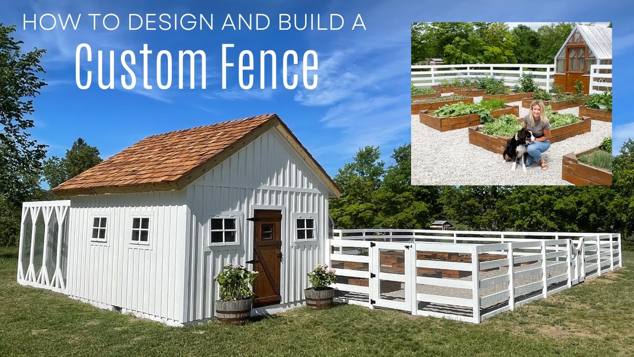 How To Design And Build A Custom Fence - YouTube