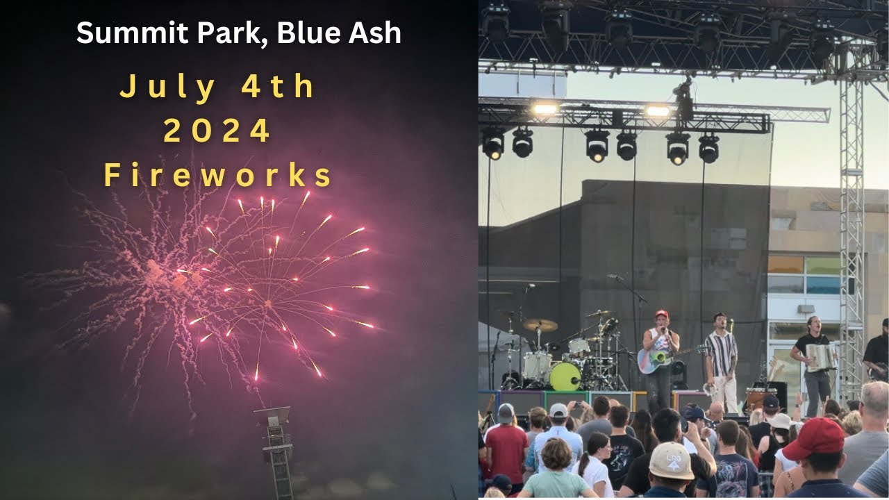 4th July Fireworks 2024 at Summit Park, Blue Ash| Cincinnati| USA| # ...