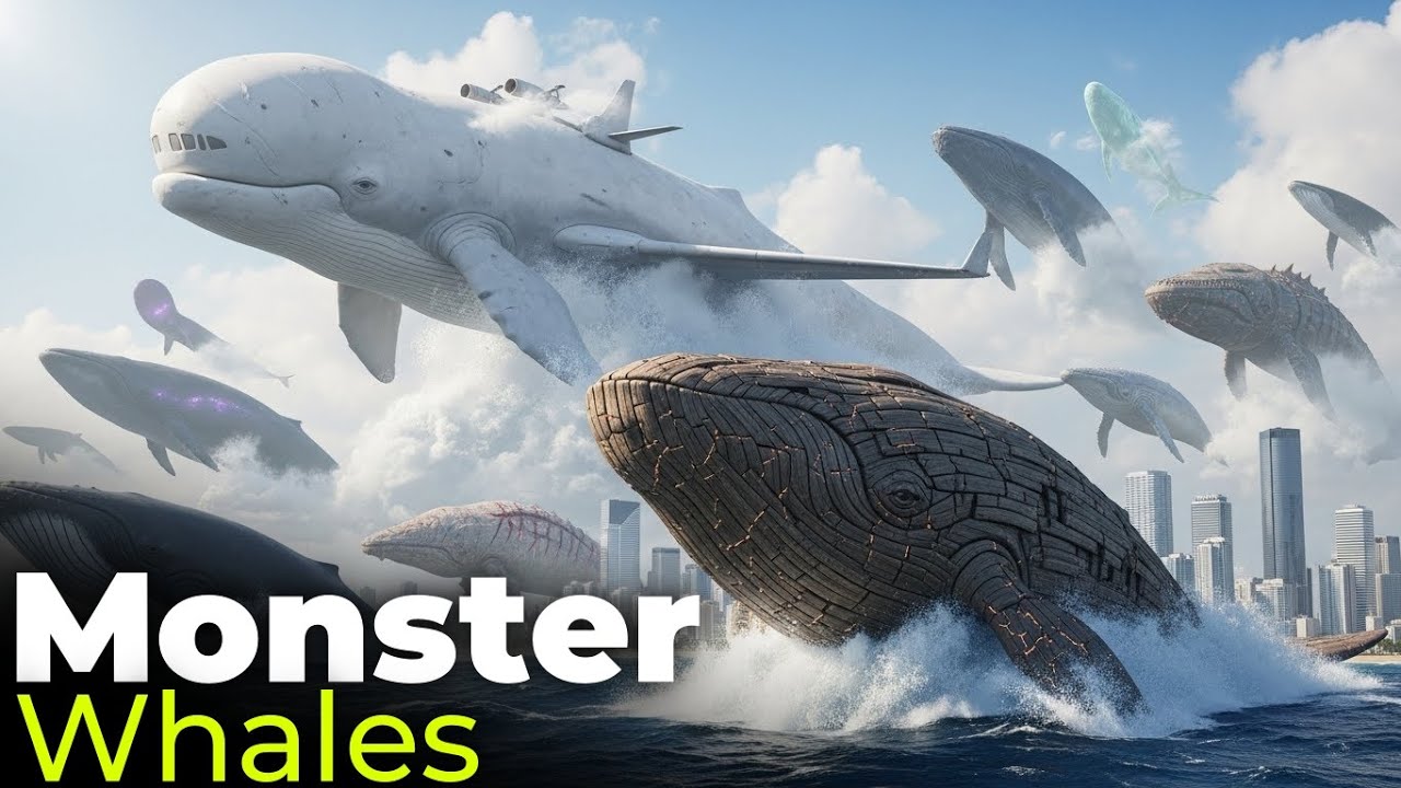 Monster Whales Size Comparison 3D | Aircraft Beluga Whale vs Wooden ...