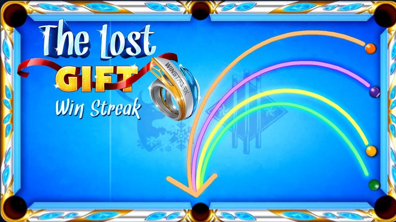 The Lost Gift Win Streak 8 ball pool !! Free Cue And Upgrades/Lost Gift ...