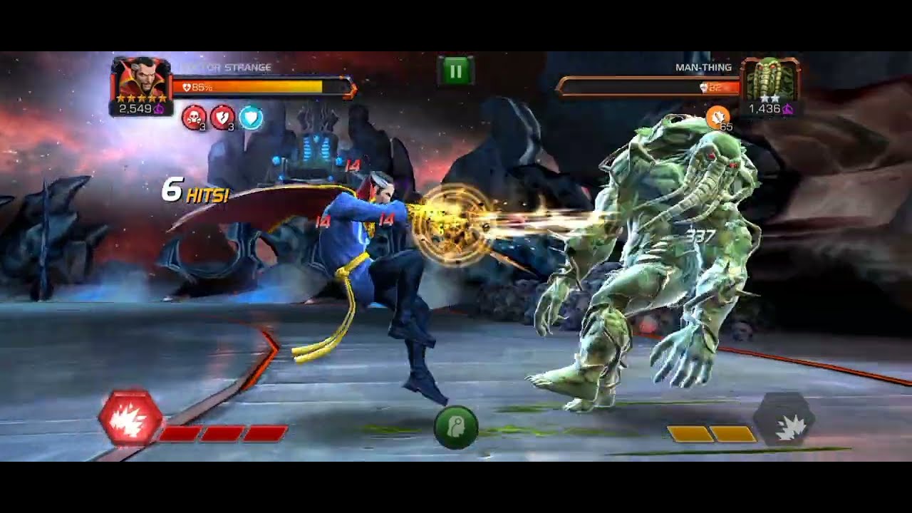 Doctor Strange VS Man-Thing | Marvel Contest Of Champions - YouTube