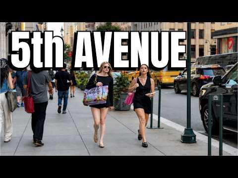 🇺🇸 NEW YORK CITY Walking Tour [4K] - 5th AVENUE During the FIFA World Cup ⚽☀️