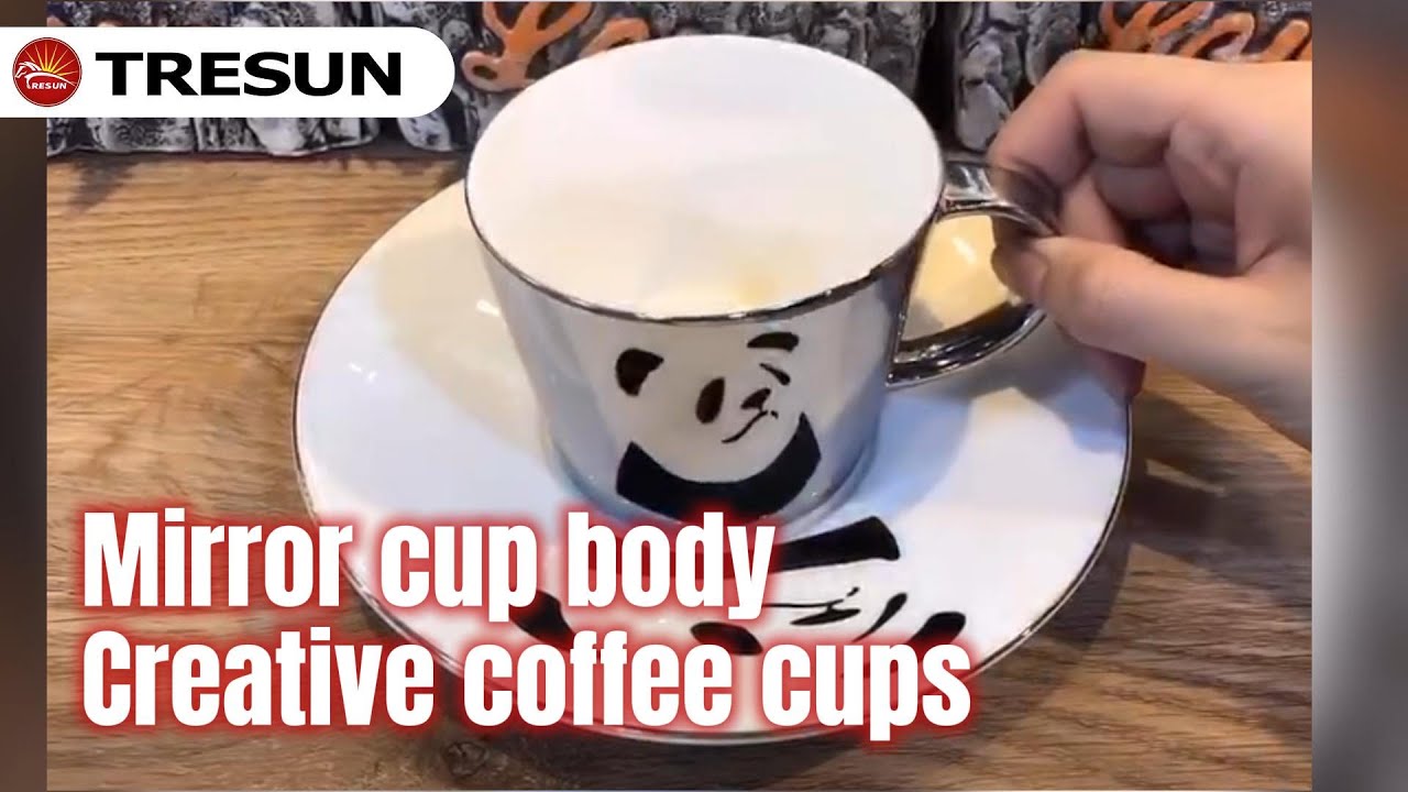 Personalized coffee cup, electroplated reflective creative design ...