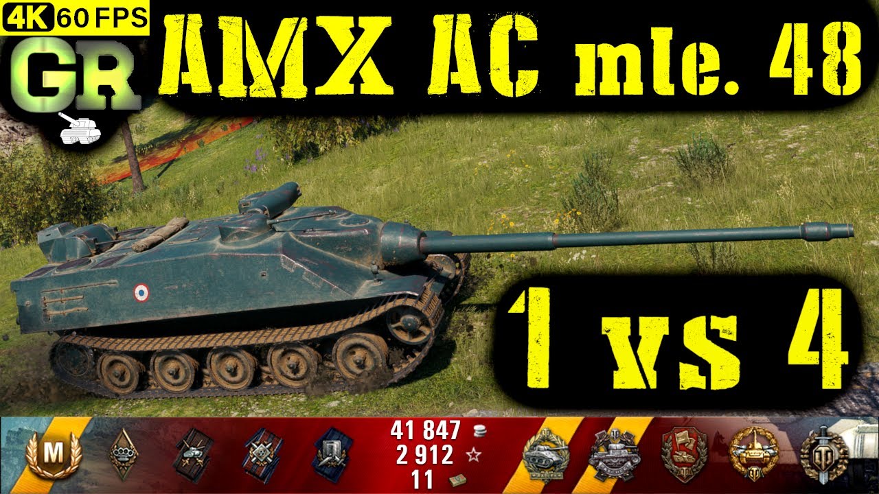 World of Tanks AMX AC mle. 48 Replay - 8 Kills 4.8K DMG(Patch 1.4.1 ...