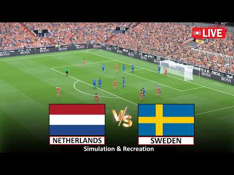 🔴Live : Netherlands vs Sweden I Video Game Simulation I Full Match Live Stream I 20 June, 2026